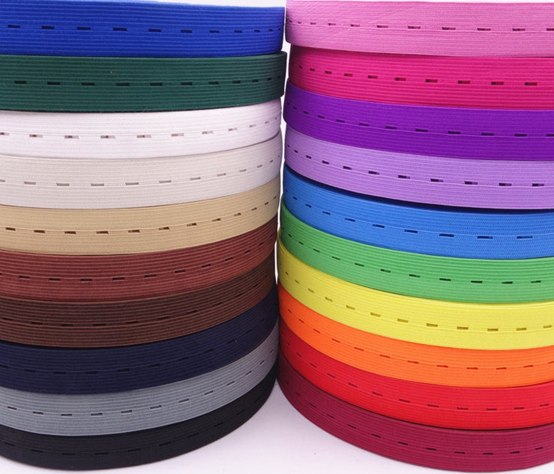 5/8”（18mm） Colored Buttonhole Elastic Band,face Mask DIY， Clothing ...