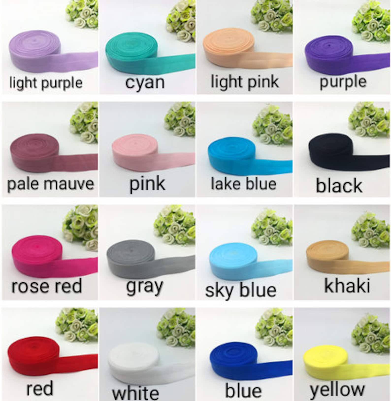 1 Inch 25mm Wide Colored Soft Elastic Band Elastic Trim | Etsy