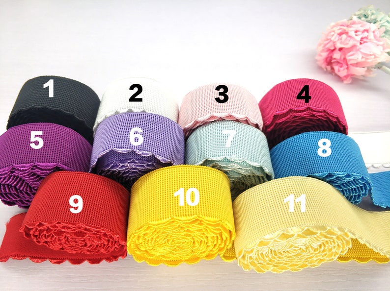 1inch 25mm Wide Colored Elastic Band Elastic Trim Elastic | Etsy