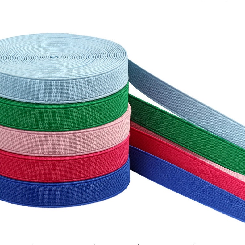 15 25mm Wide Colored Double-side Elastic Band Elastic Trim | Etsy
