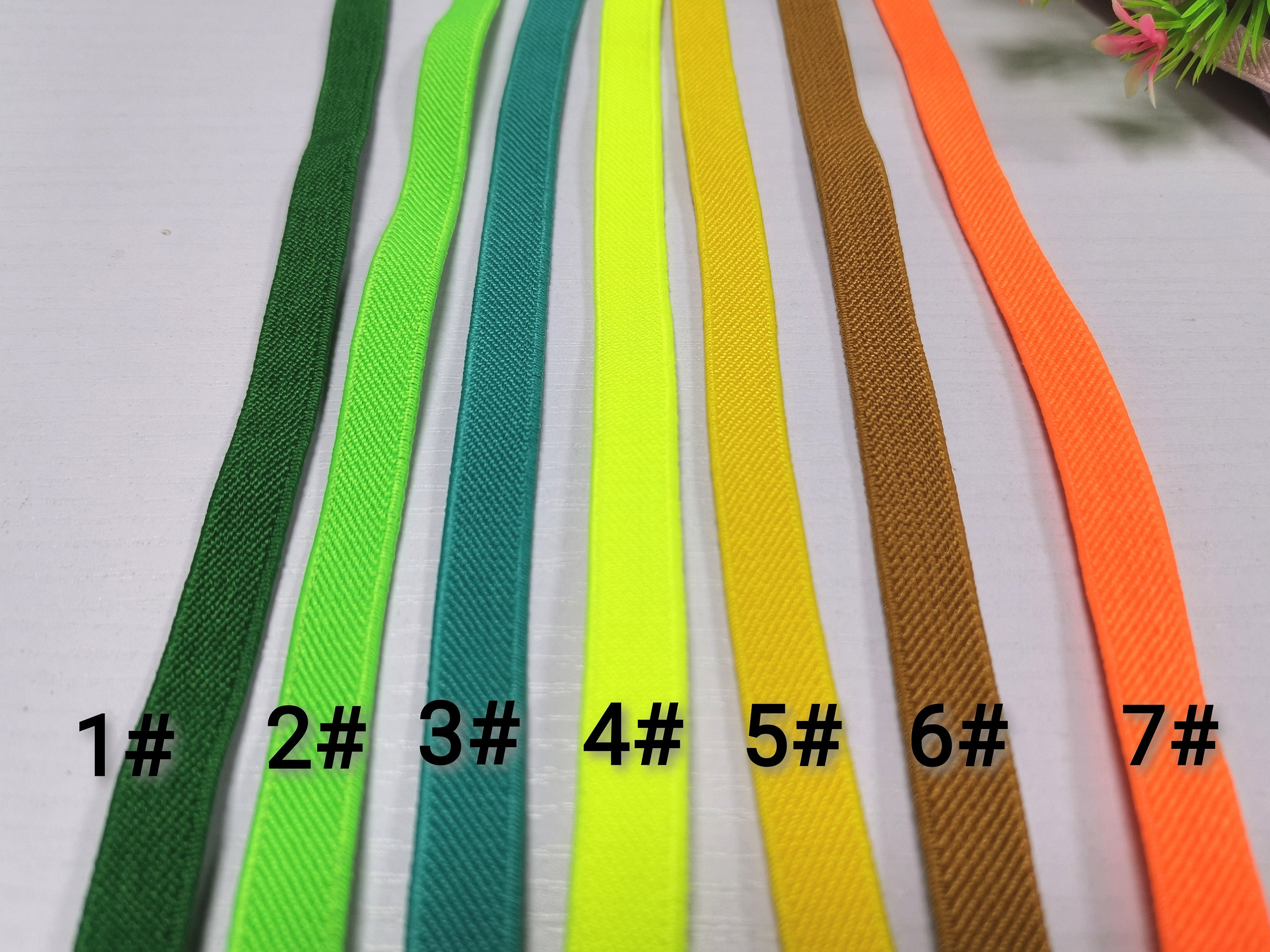 3/8 Inch10mm Wide Colored Double-side Twill Elastic Band | Etsy