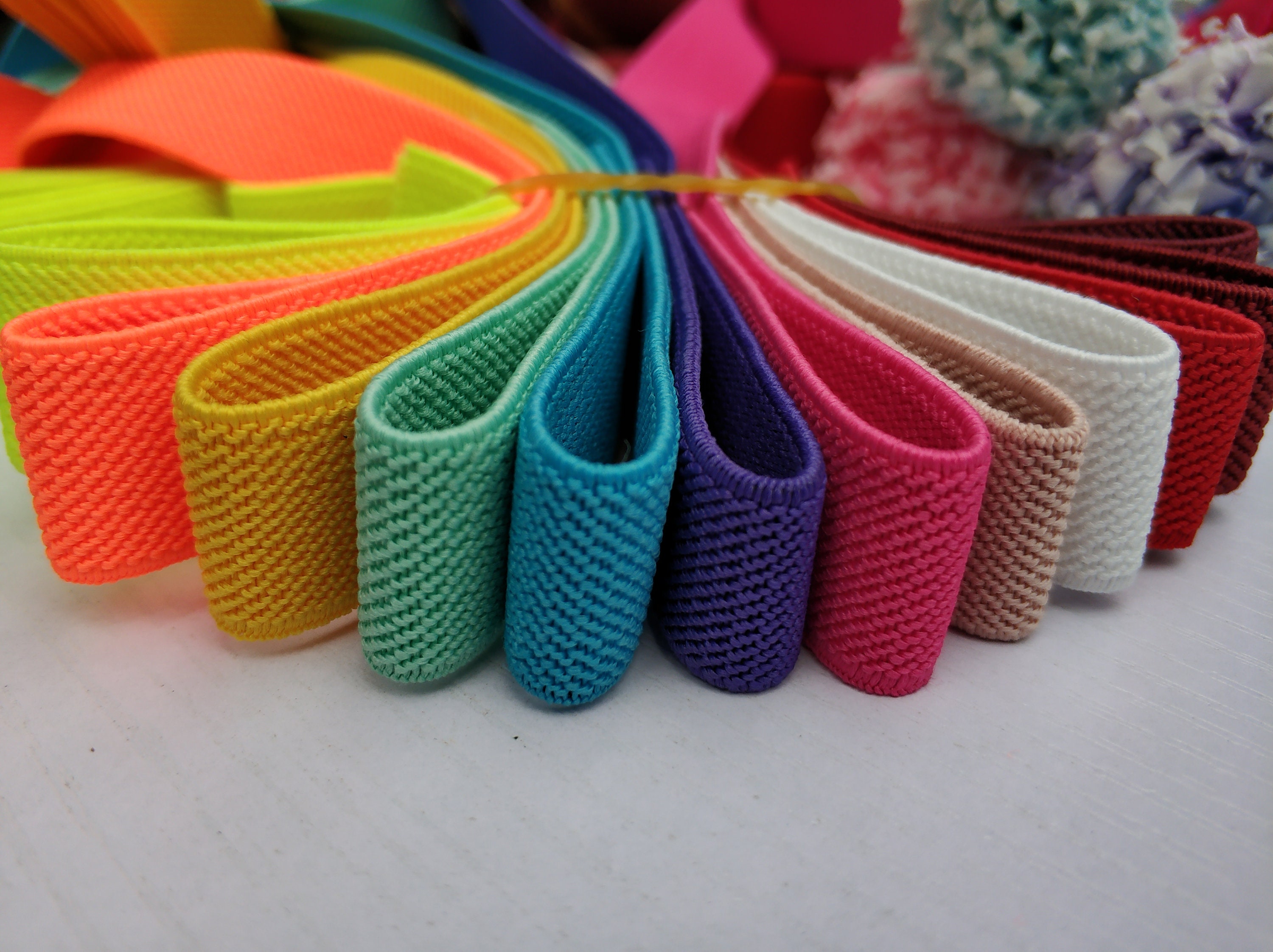 3/4 Inch20mm Wide Colored Double-side Twill Elastic Band | Etsy