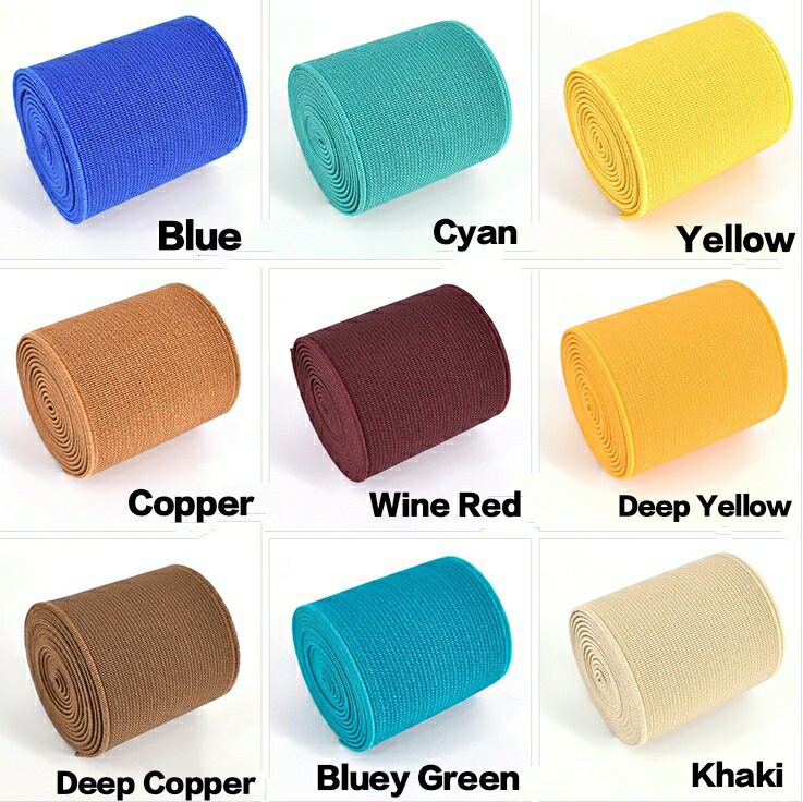 2inch 50mm Wide Colored Double-side Elastic Band Elastic - Etsy