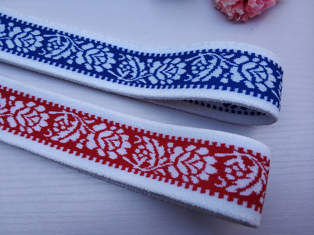 35mm Wide Elastic Jacquard Elastic Band，elastic Trim, Elastic Ribbon ...