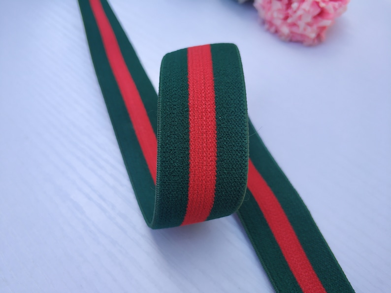 1 Inch 25mm Elastic Striped Elastic Band，elastic Trim, Elastic Ribbon ...