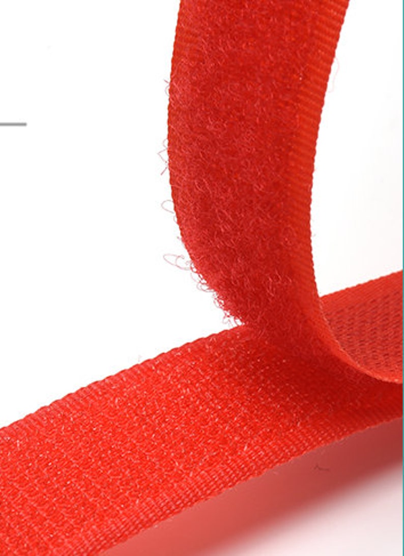 Polyester Hook and Loop Tape: 2CM Wide Sew-on Fastener, 1yard Length (1 ...