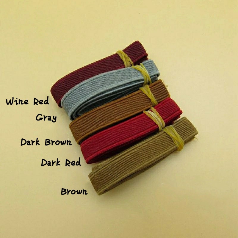 1/2 Inch 12mm Wide Colored Double-side Elastic Band, Elastic Trim ...