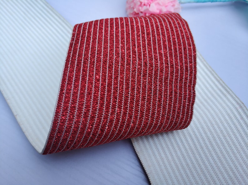 3 Inch 80mm Wide Glitter Elastic Band Waistband Elastic | Etsy