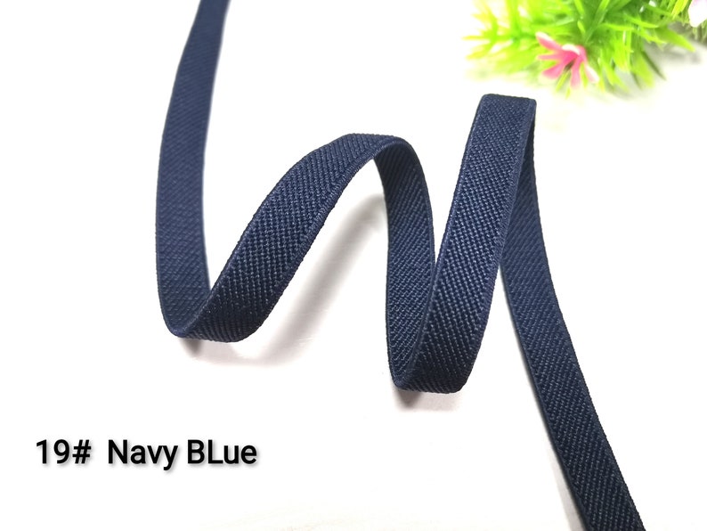 3/8 Inch10mm Wide Colored Double-side Twill Elastic Band | Etsy