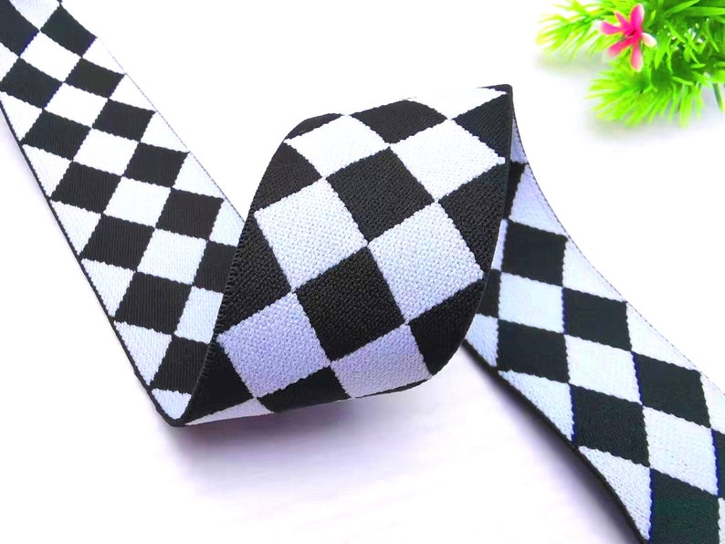 1.5inch 38mm Wide Geometric Elastic， Elastic Band, Elastic Trim ...