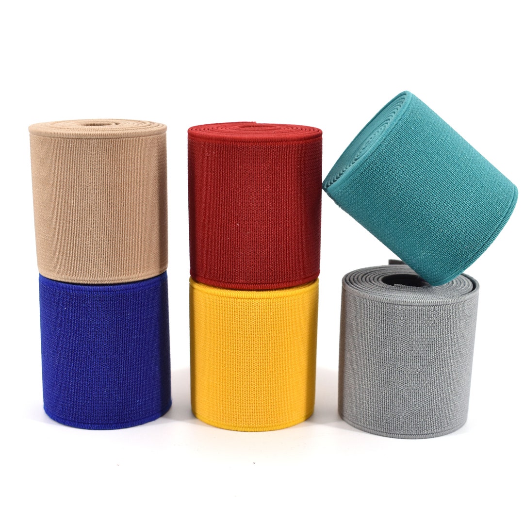 2inch 50mm Wide Colored Double-side Elastic Band, Elastic Trim, Elastic ...