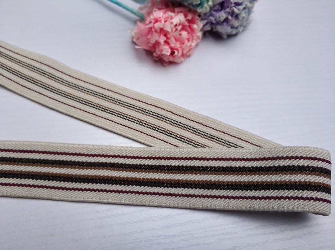 32mm Wide Striped Elastic Band，waistband Elastic, Elastic Trim, Elastic ...