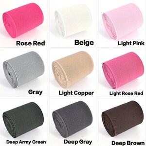 2inch 50mm Wide Colored Double-side Elastic Band, Elastic Trim, Elastic ...