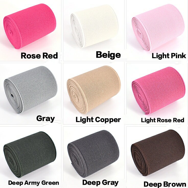 2inch 50mm Wide Colored Double-side Elastic Band Elastic - Etsy
