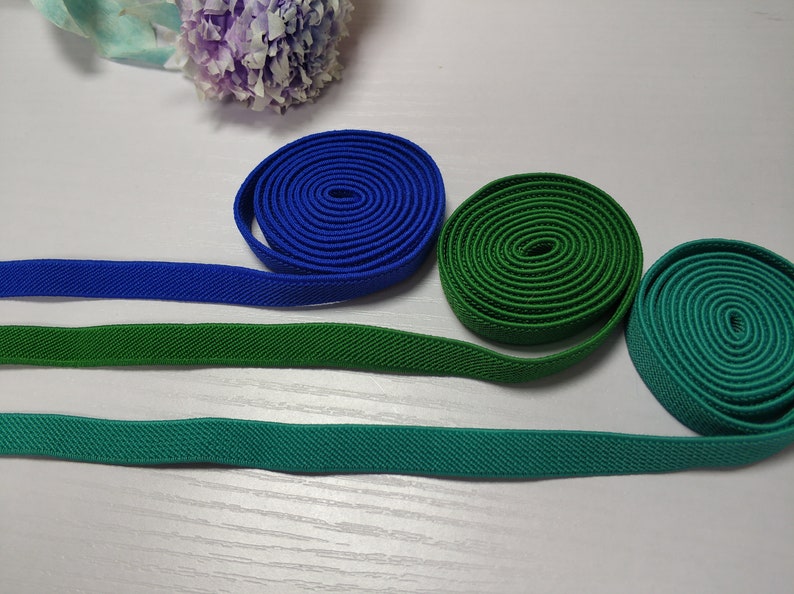 3/8'' 10mm Wide Colored Double-side Twill Elastic | Etsy
