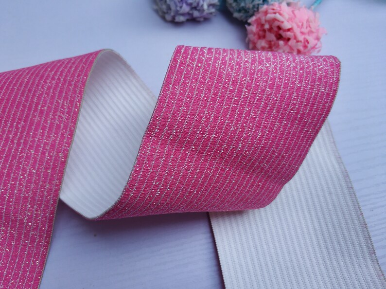 3 Inch 80mm Wide Glitter Elastic Band Waistband Elastic | Etsy