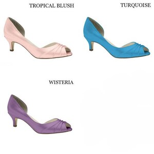 Grace Crepe Dye to Your Color, Wedding Shoe, Mother of Bride, Closed ...