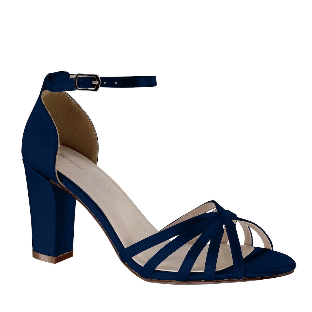 Lauren Dyed Navy Blue, Wedding Shoe, Prom Shoe, Dyed Shoe, Custom Dyed ...