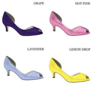 Grace Crepe Dye to Your Color, Wedding Shoe, Mother of Bride, Closed ...