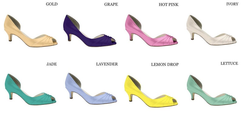 Grace Crepe Dye to Your Color, Wedding Shoe, Mother of Bride, Closed ...