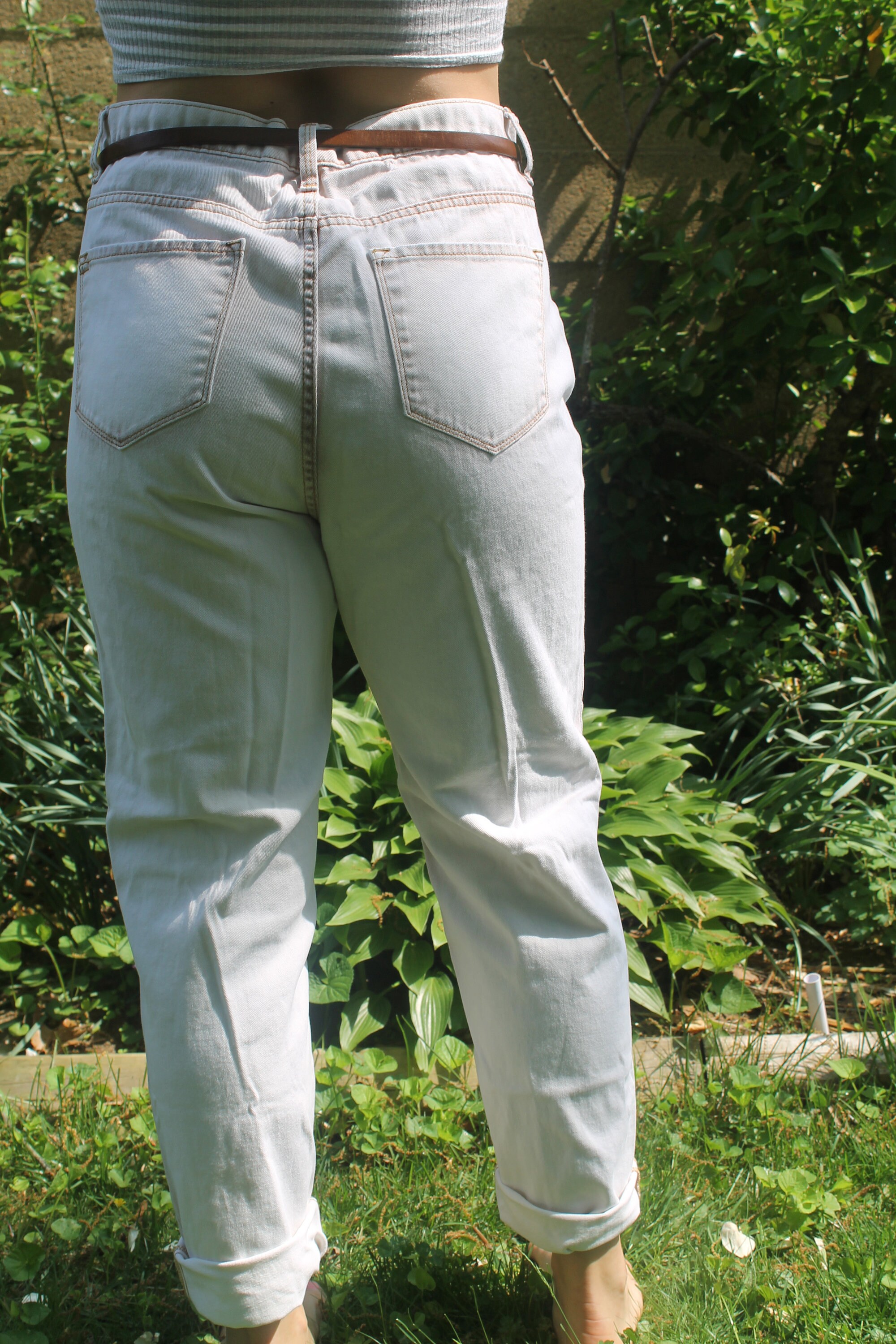 Embroidered Face Jeans - Etsy
