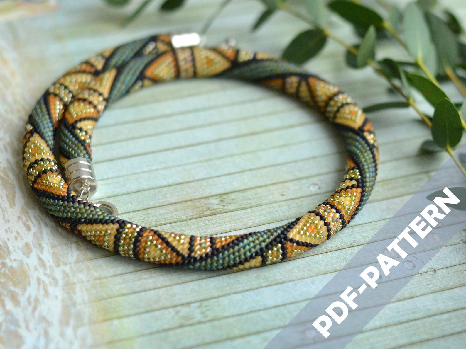 Bead Crochet Rope Pattern Seed Beads Beaded Necklace - Etsy