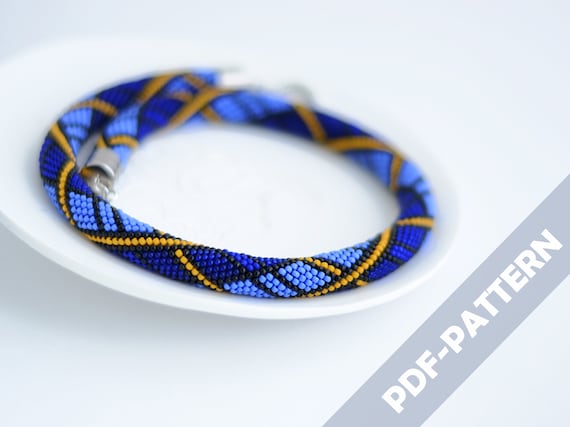 Bead Crochet Rope Necklace Pattern Beaded Necklace Pattern - Etsy