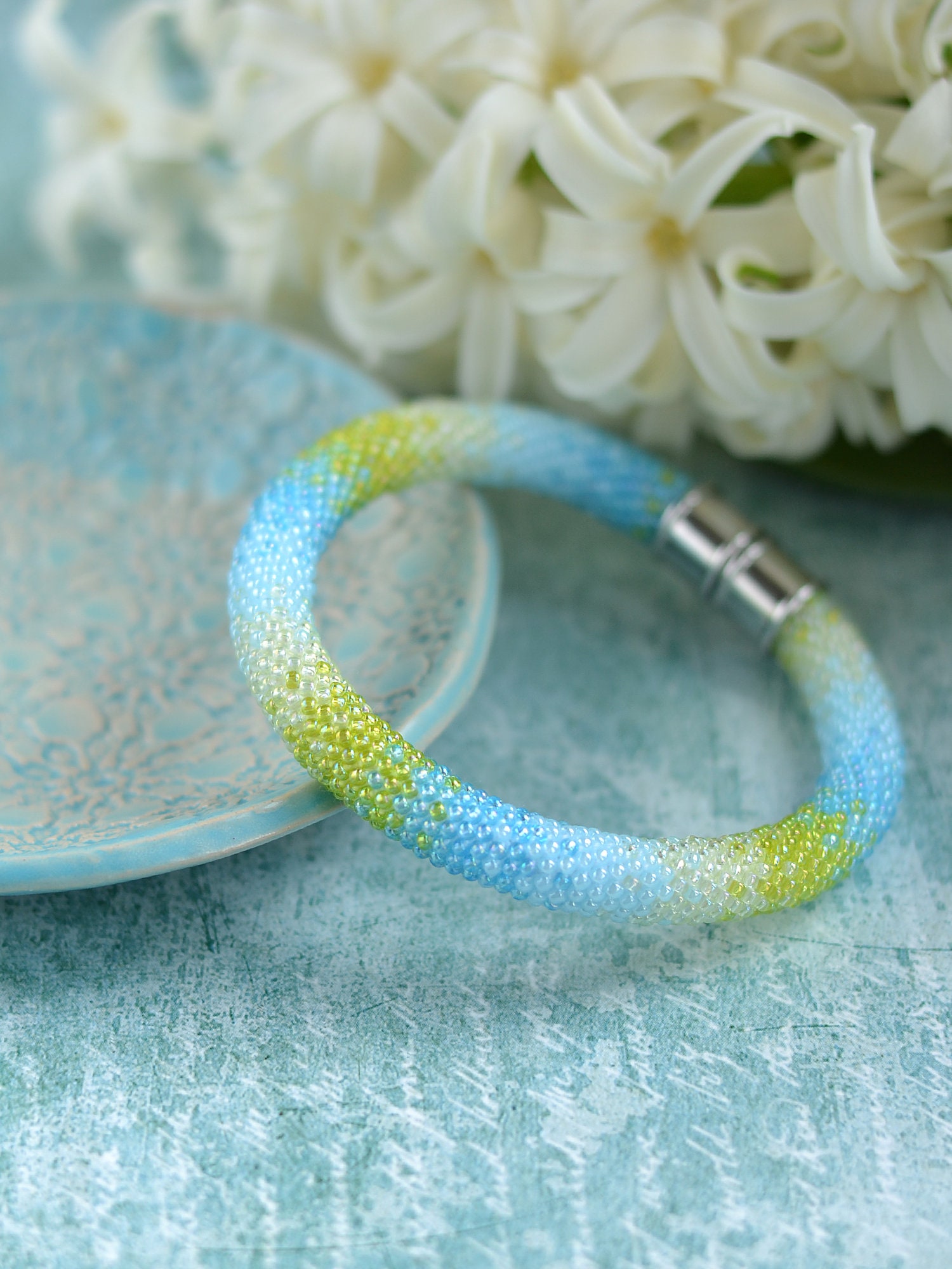 Bead Crochet Gradient Bracelet Pattern - Etsy