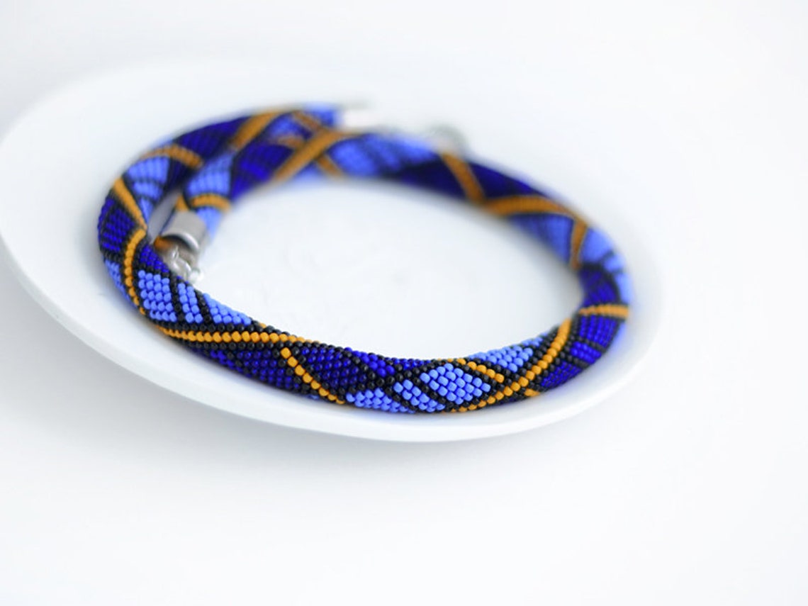 Bead Crochet Rope Necklace Pattern Beaded Necklace Pattern - Etsy