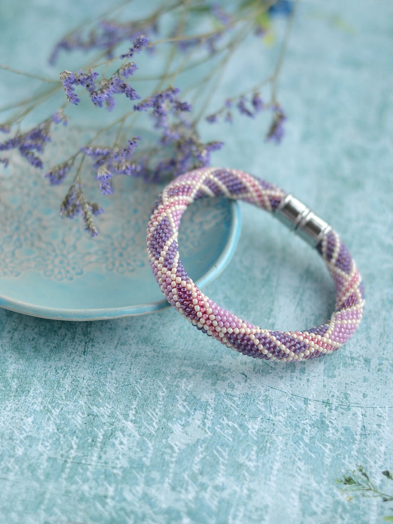 Bead Crochet Bracelet Pattern Bead Crochet Rope Pattern - Etsy