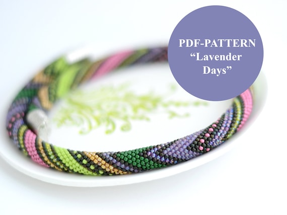 Bead Crochet Necklace Pattern Seed Beads Necklace Pattern | Etsy