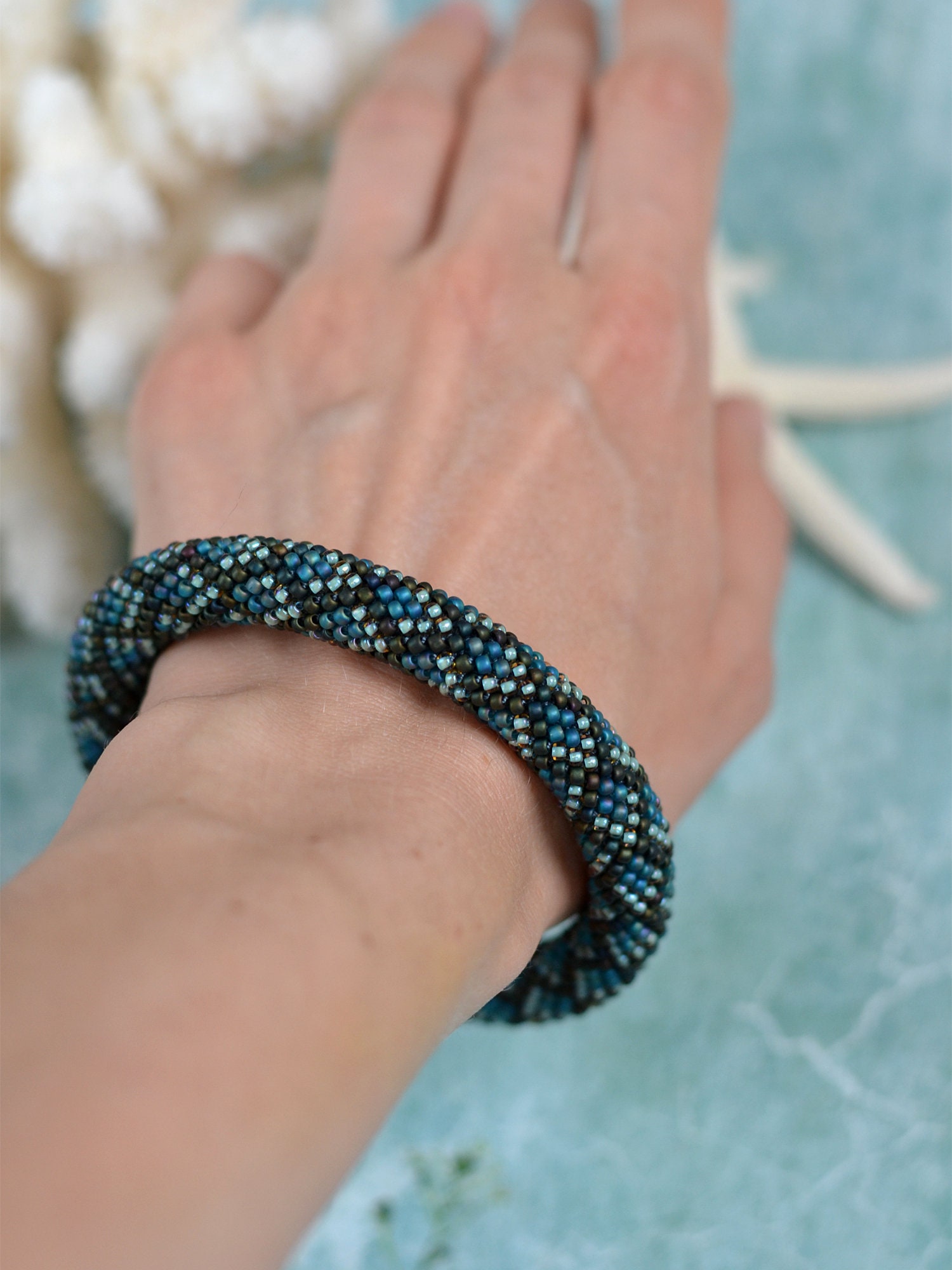 Bead Crochet Pattern With Dragon Scales for Bracelet or Necklace - Etsy