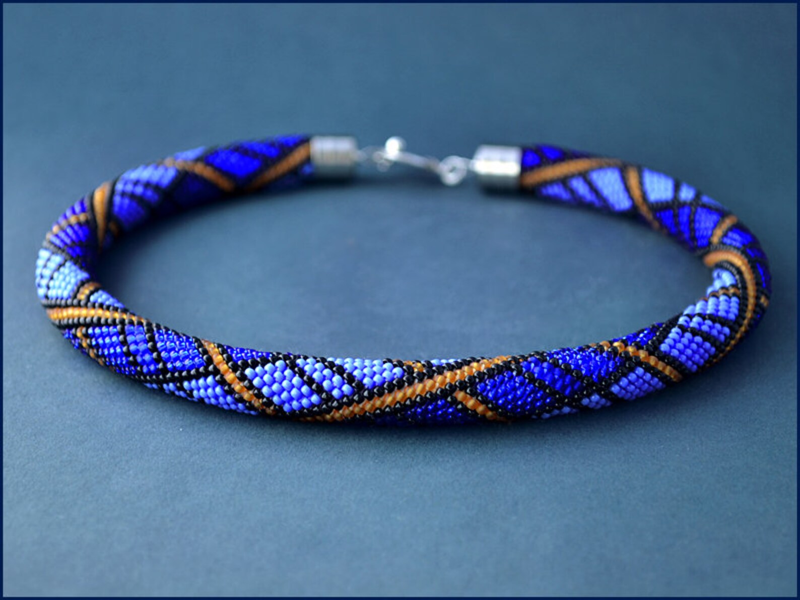 Bead Crochet Rope Necklace Pattern Beaded Necklace Pattern - Etsy