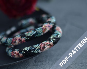 PDF Pattern Bead Crochet Necklace Seed Beads Necklace - Etsy