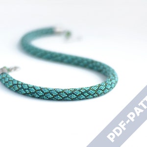 Bead Crochet Necklace Pattern Bead Crochet Rope Pattern Snake Skin ...