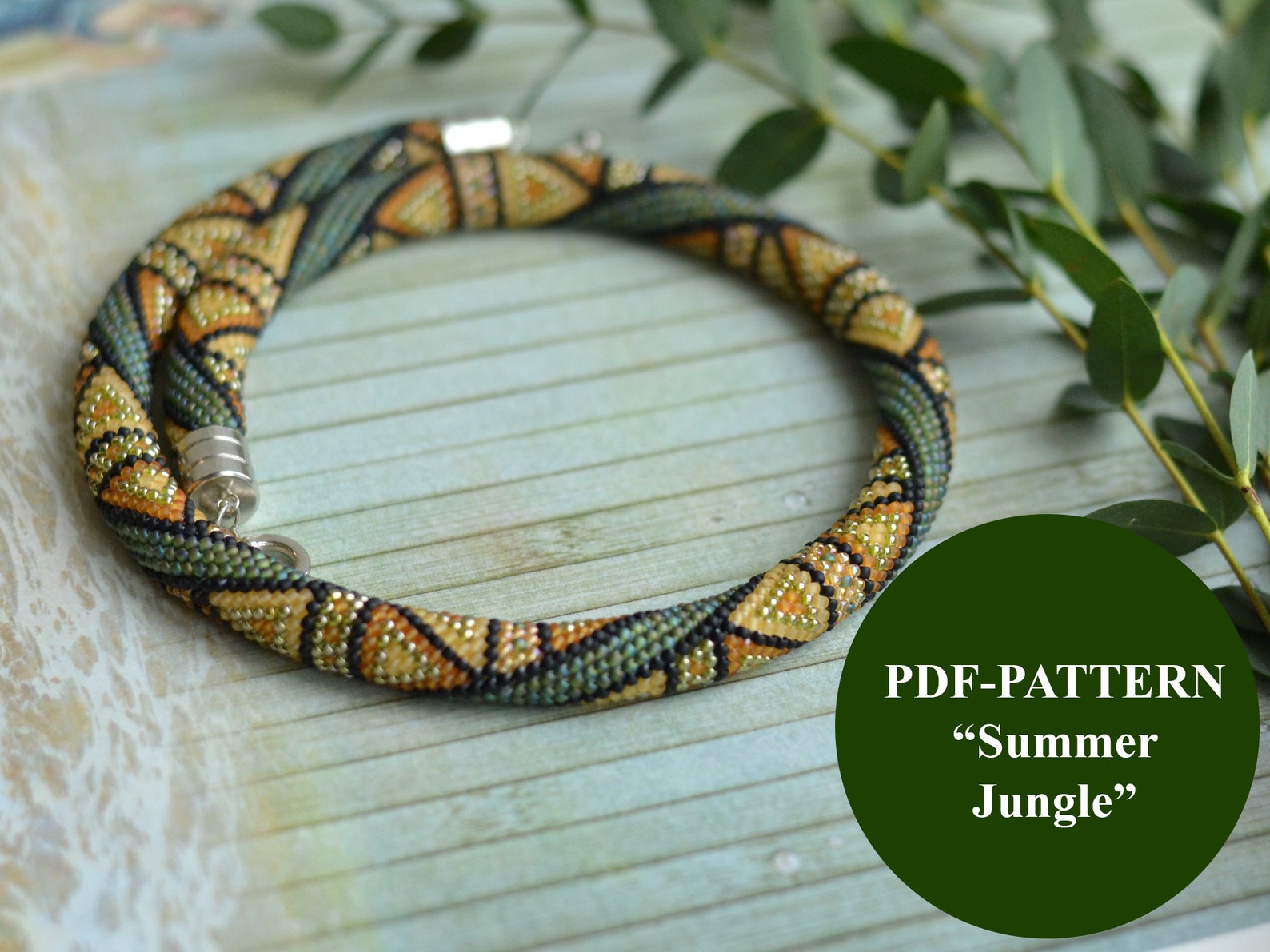 Bead Crochet Rope Pattern Seed Beads Beaded Necklace | Etsy