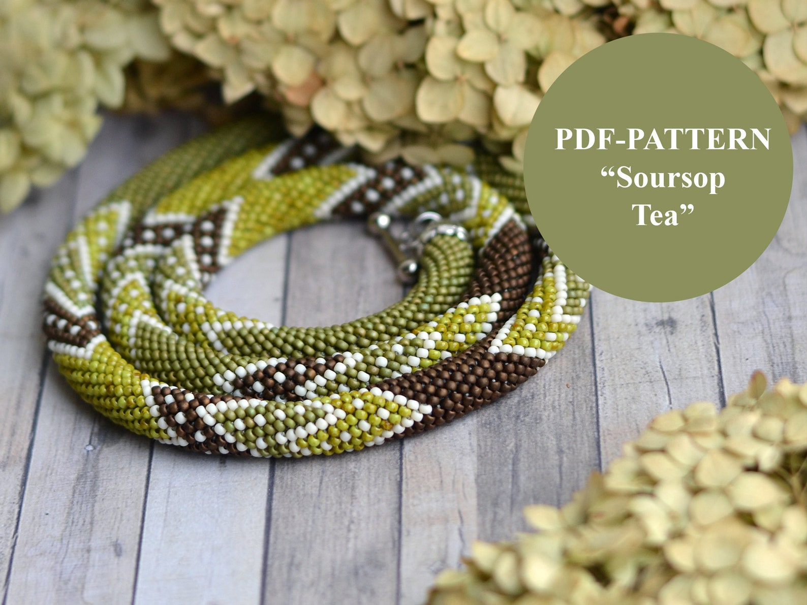 Bead Crochet Seed Beads Necklace Beading Pattern | Etsy