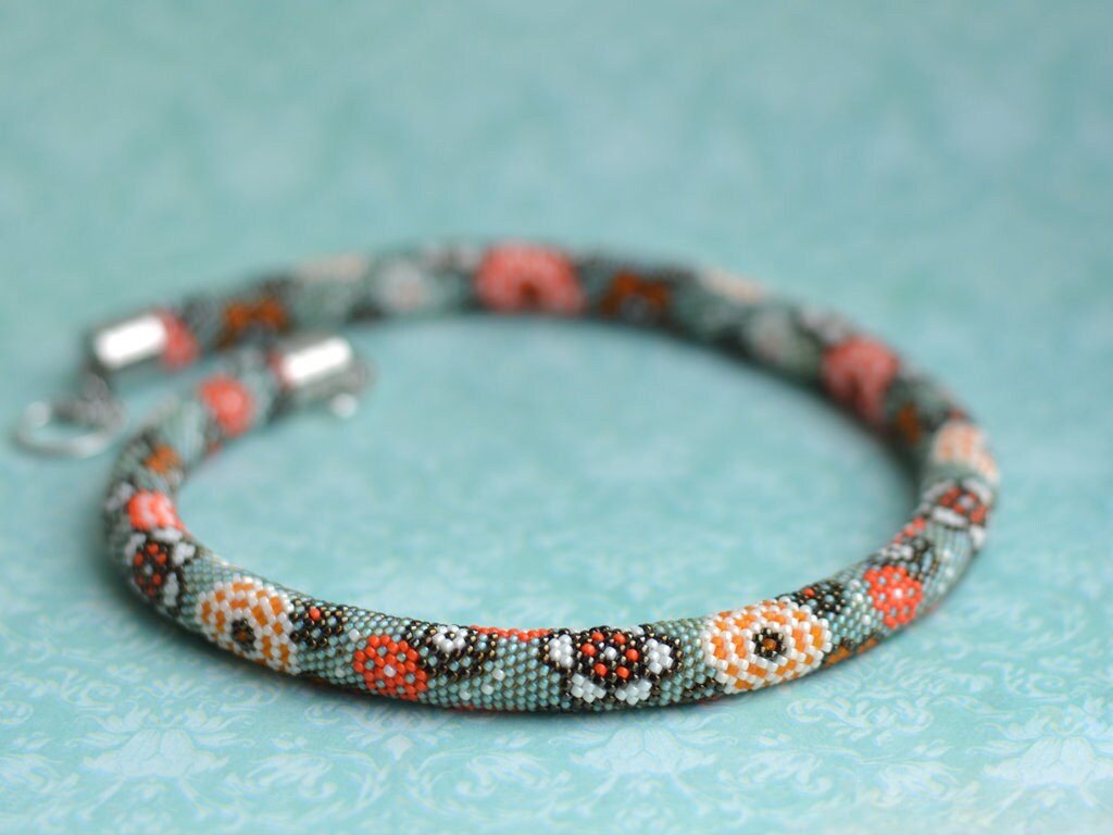 Bead Crochet Pattern Bead Crochet Necklace Pattern Beadwork - Etsy