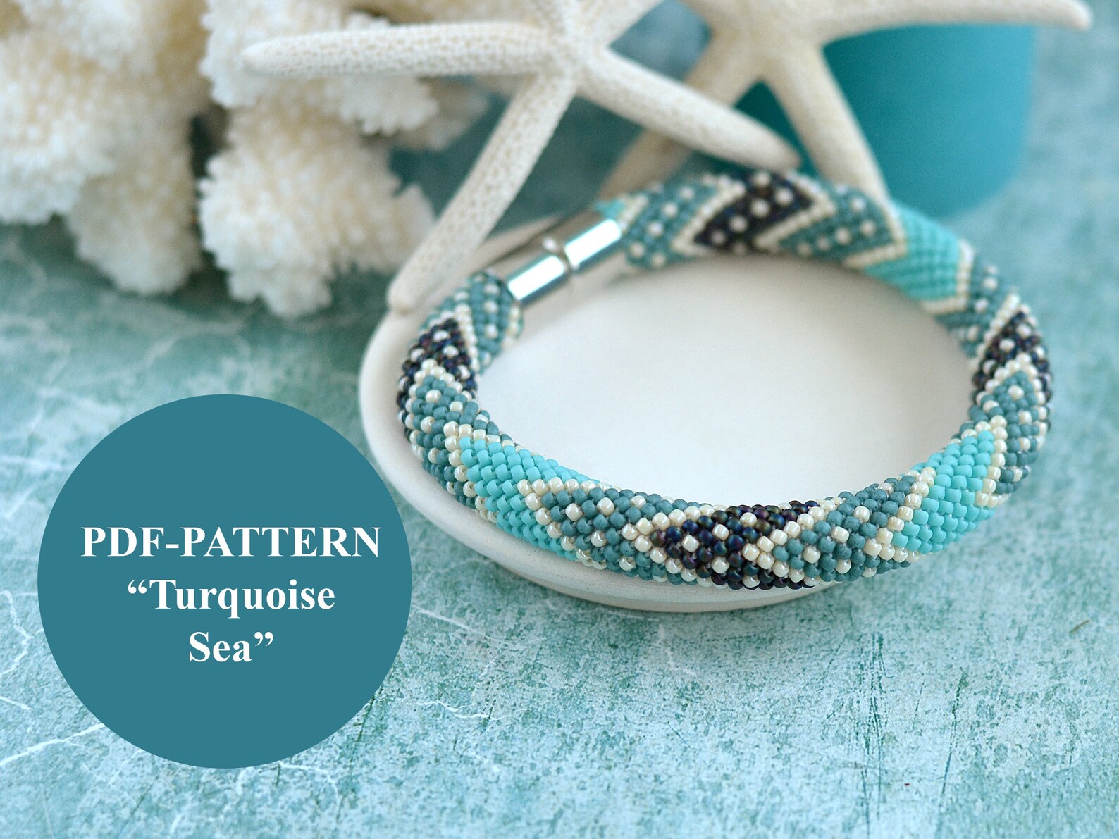 Bead crochet pattern for bracelet or necklace | Etsy