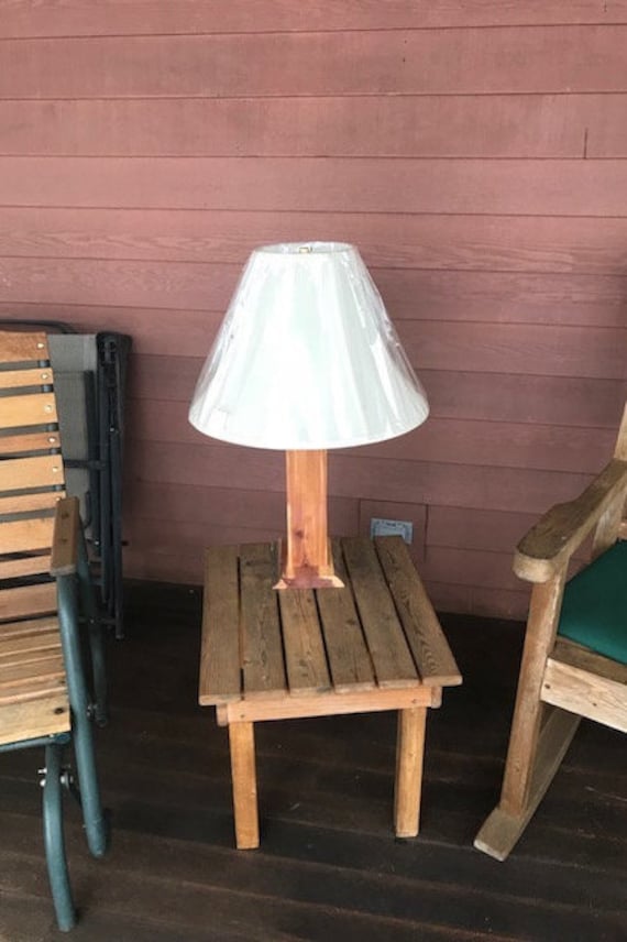 Rustic Wood Lamp | Etsy