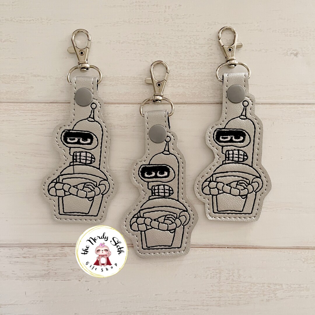 Sarcastic Robot Keyfob | Embroidered Keychain | Bag Tags | Fandom ...