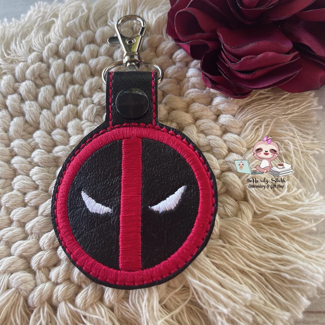 Embroidered Superhero Key Fob: Comic Book Fan Gift - Etsy