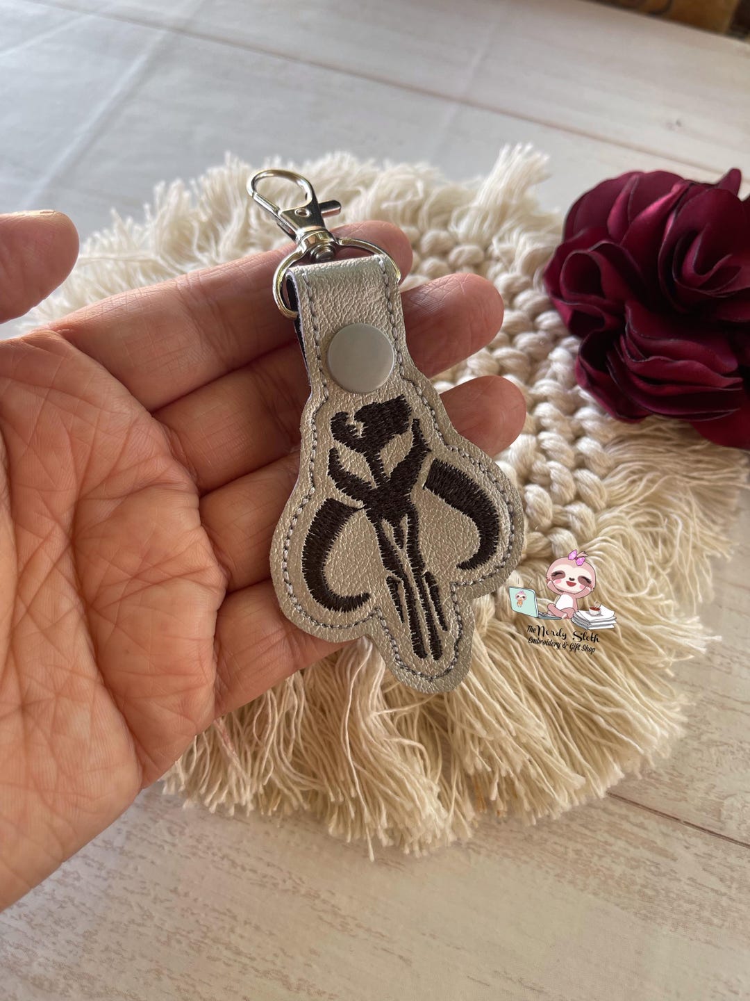 Mythosaur Embroidered Keychain: Galaxy Wars Keyfob - Etsy