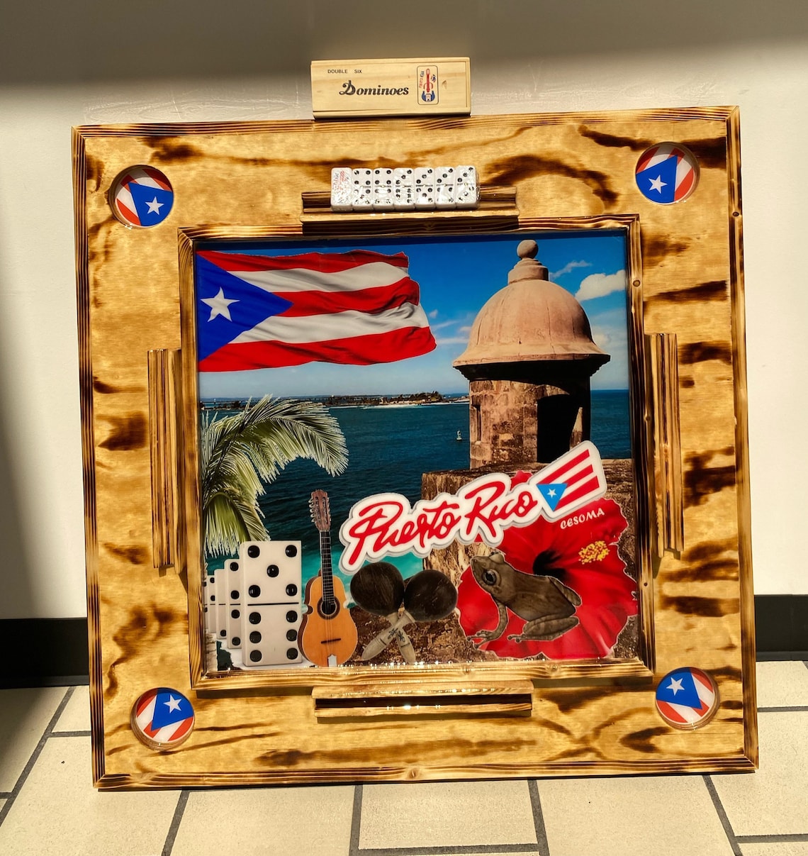 Puerto Rico Domino Table New Style With Free Domino Set - Etsy
