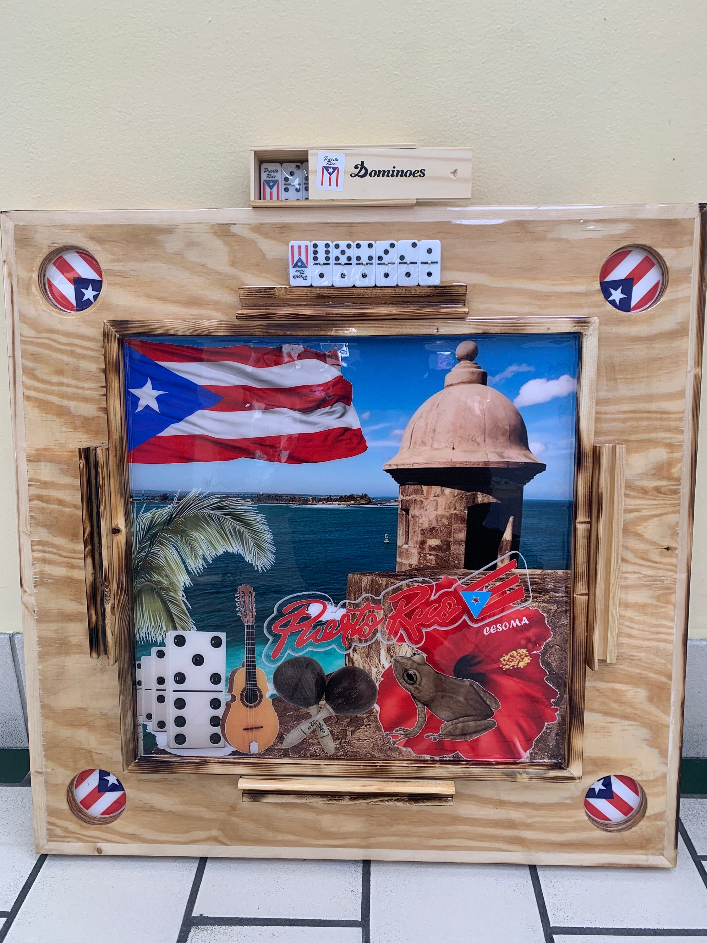 Puerto Rico Domino Table New Style with free Domino Set | Etsy