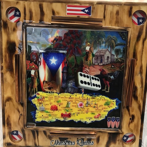 Puerto Rico Domino Table New Style With Free Domino Set - Etsy
