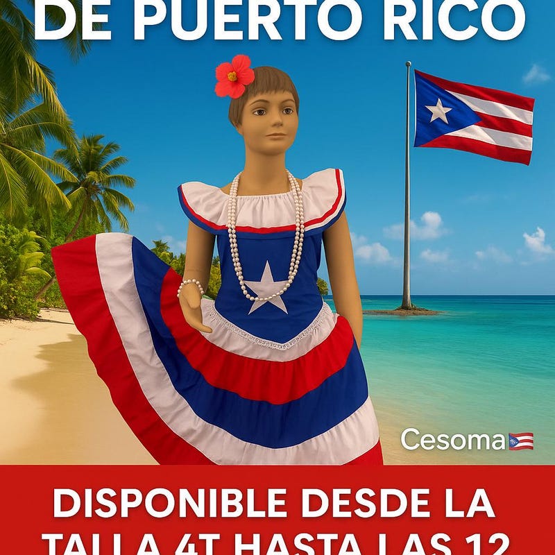 Traditional Puerto Rican Bomba Dress - Etsy