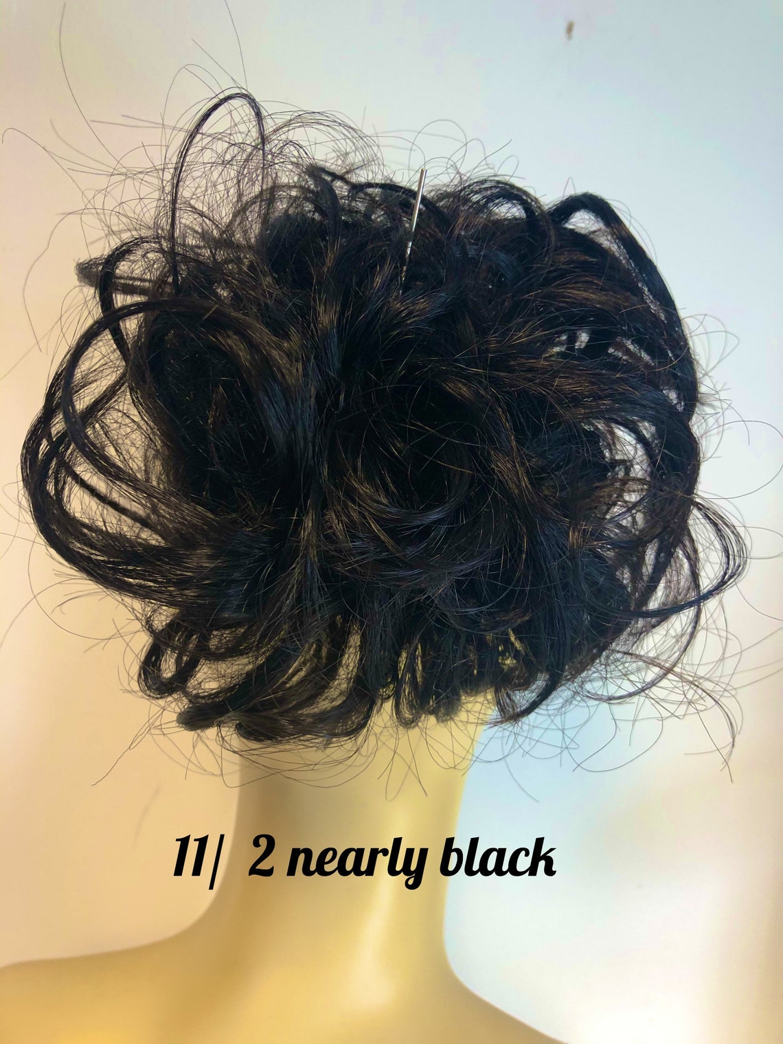 Hair Small Scrunchie Hairpiece Brown Black Plum / up Do With | Etsy UK