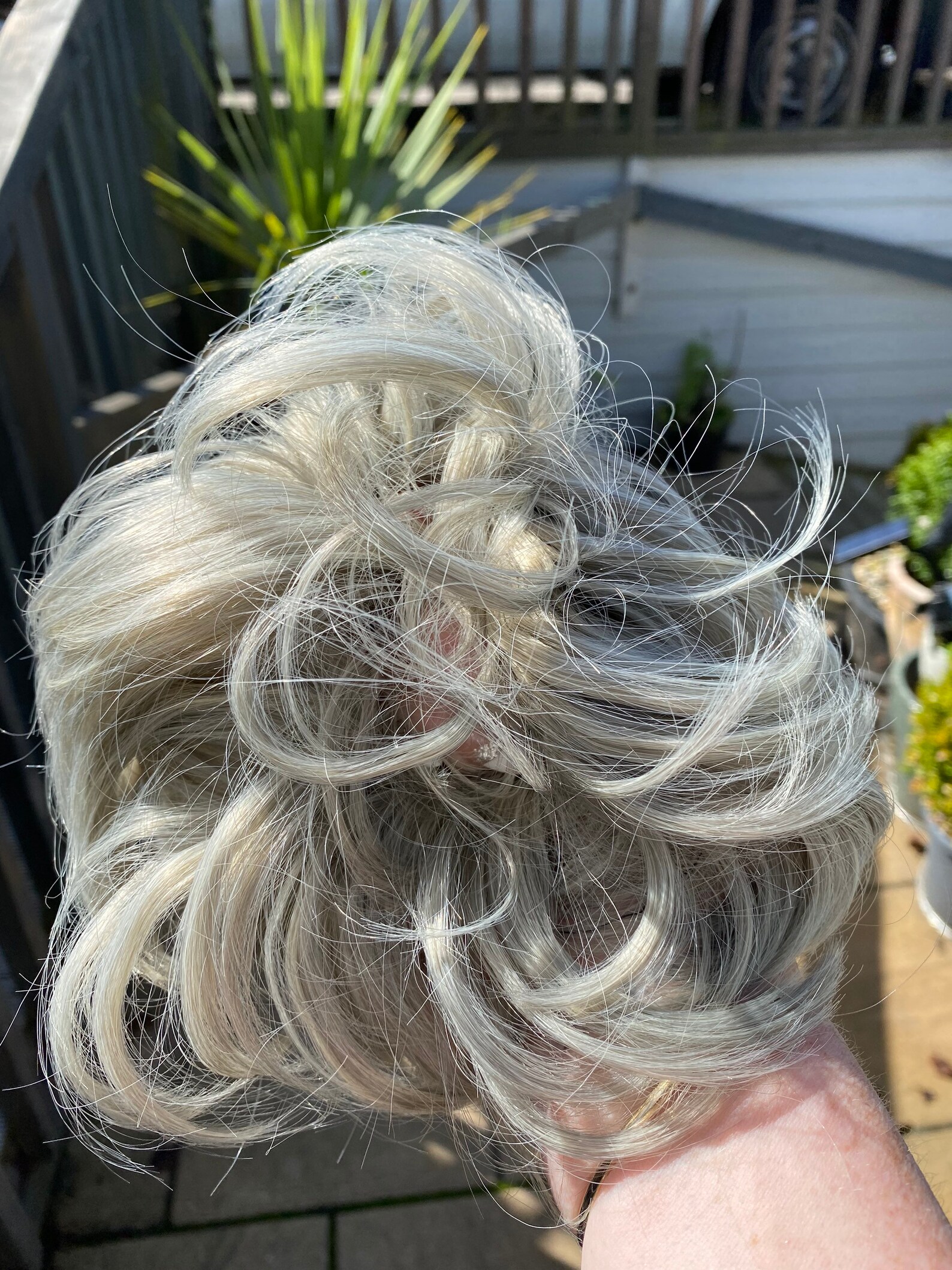 Authentic Curly Hair Scrunchie Extension Ponytail in Ash | Etsy