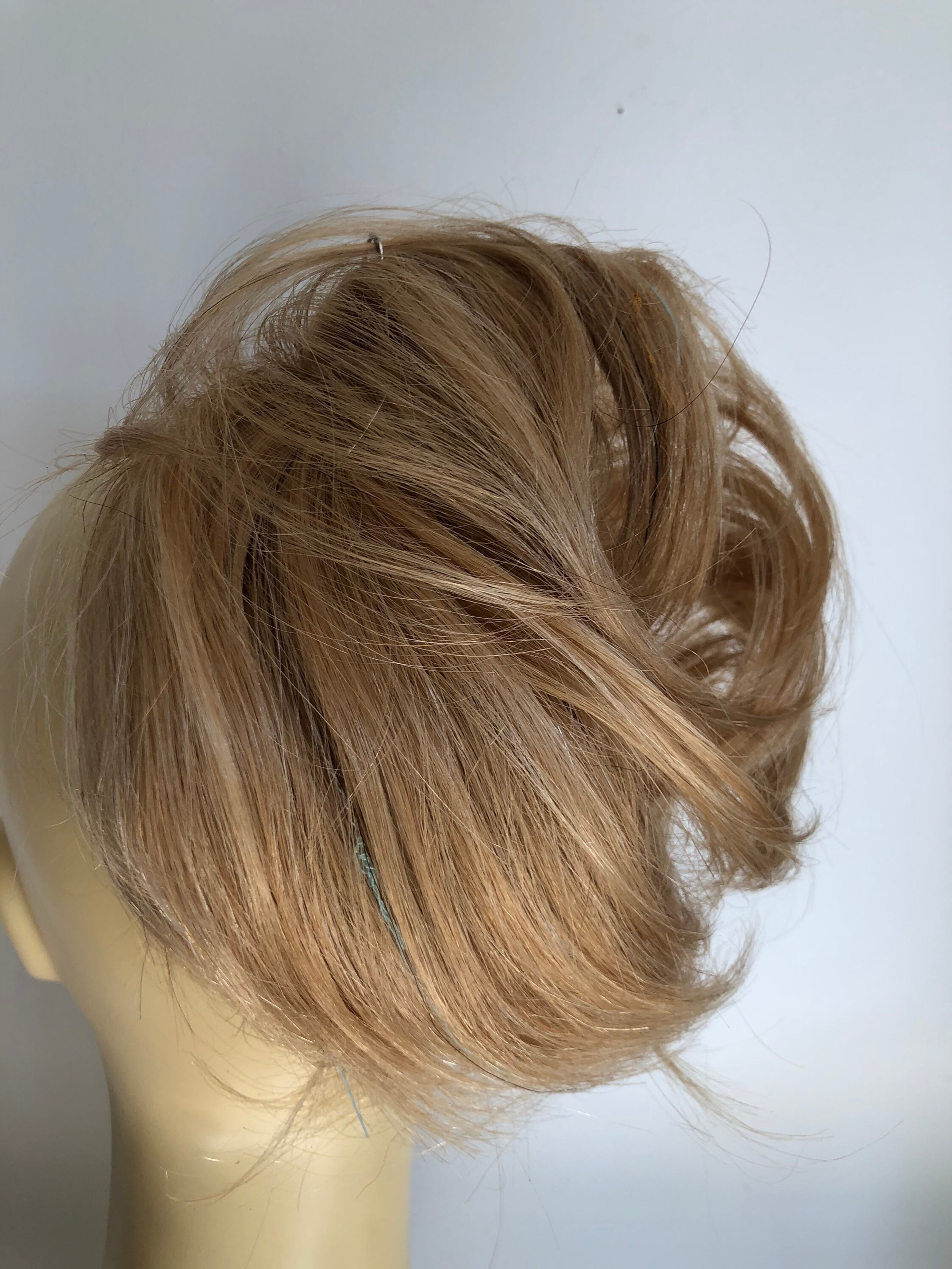 Deluxe 100% Human Hair Scrunchie Extension 27 Golden Blonde | Etsy